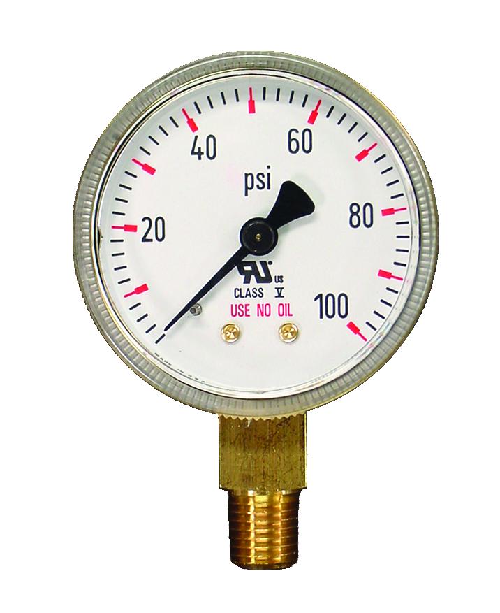 320100 Weldmark Gauge 2in x 100 LB – Regulator Supply